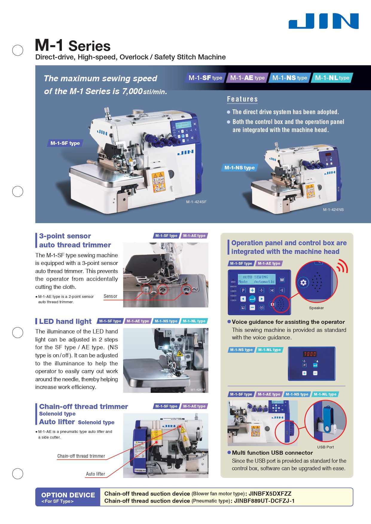 Jin M1-100 – STAR SEWING