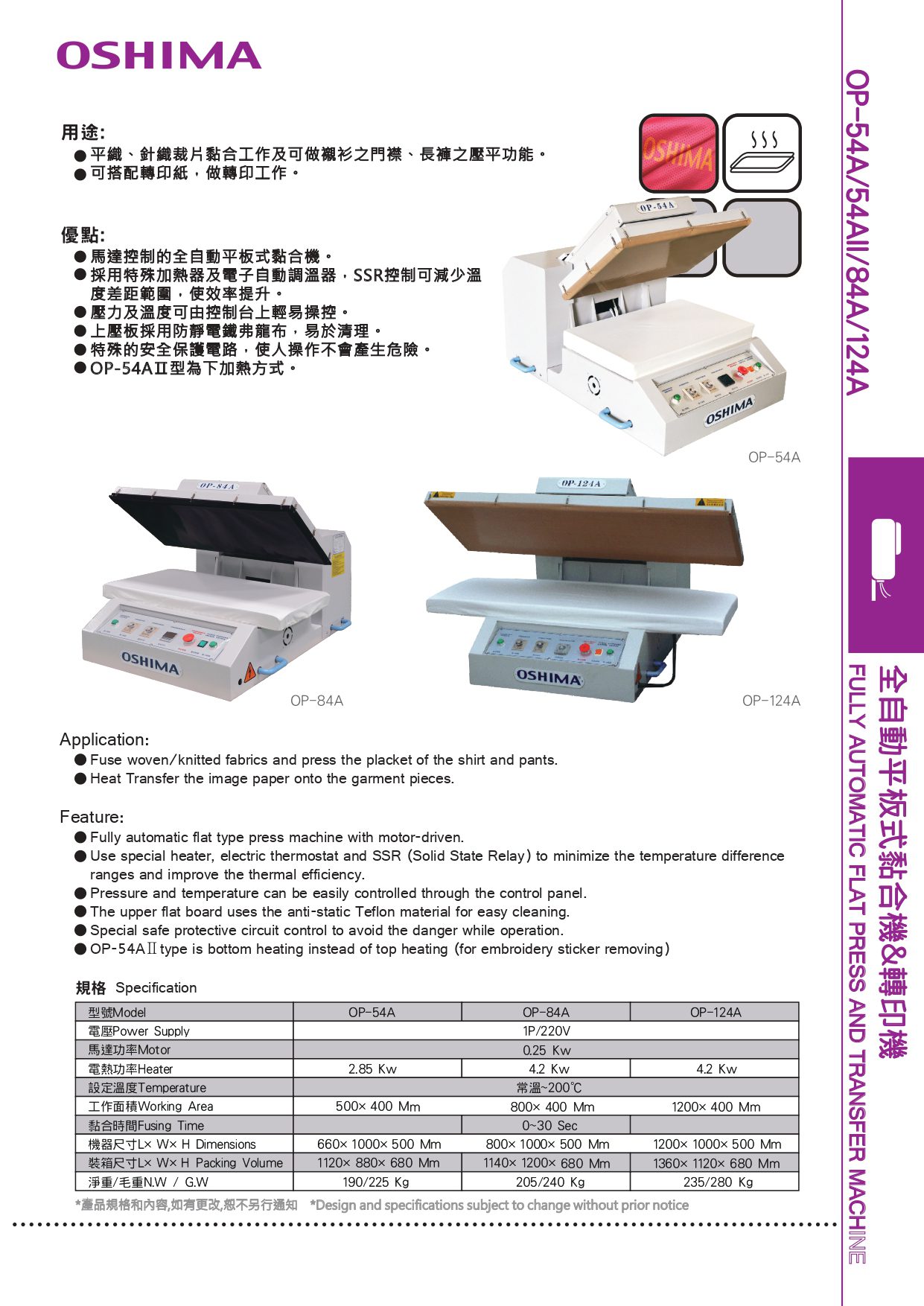 Oshima OP-124A – STAR SEWING