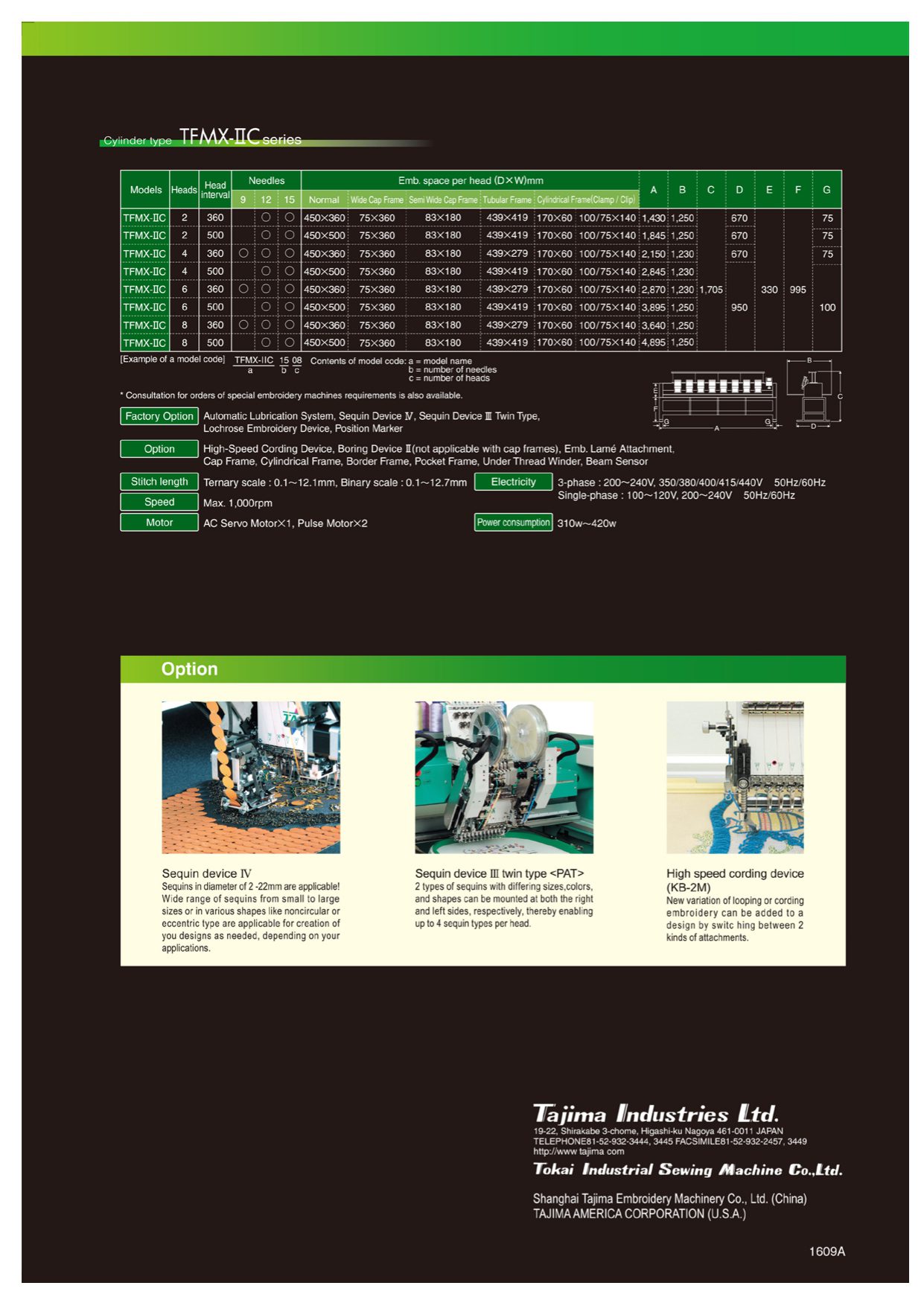 Tajima TFMX-IIC – STAR SEWING
